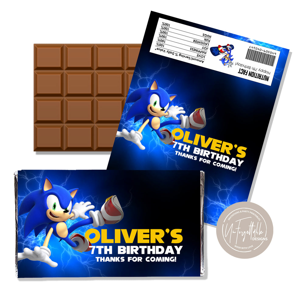 SONIC - CHOCOLATE WRAPPER – UnforgettableDesigns
